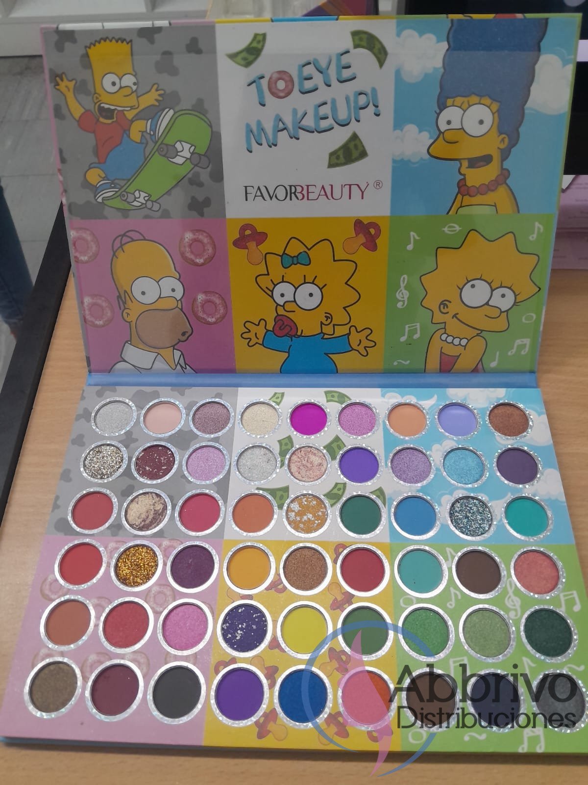 Sombra Los Simpson. x56 colores