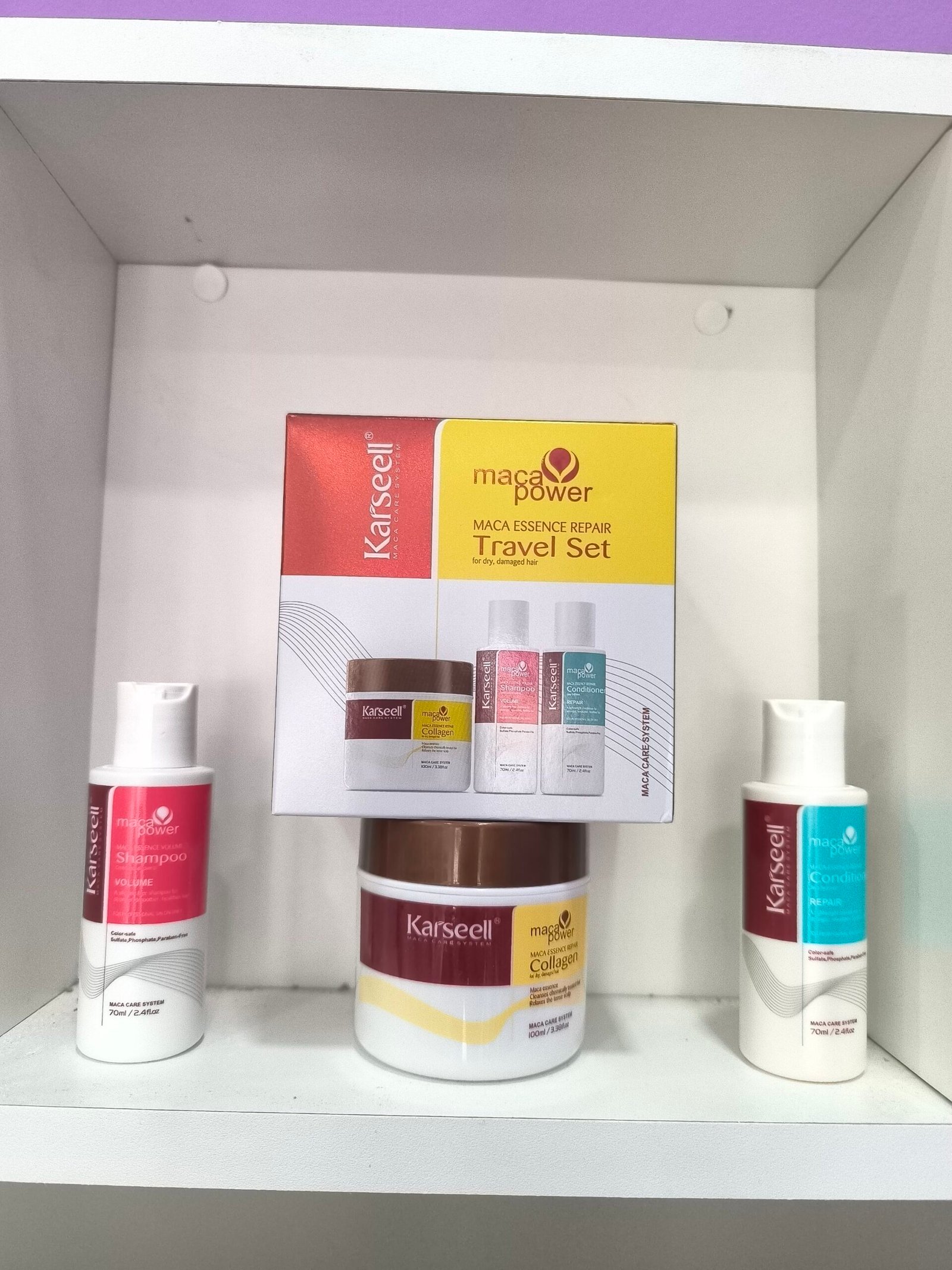 Kit Karseel viaje - Shampoo y acondicionador 70ml + crema karseell 100ml