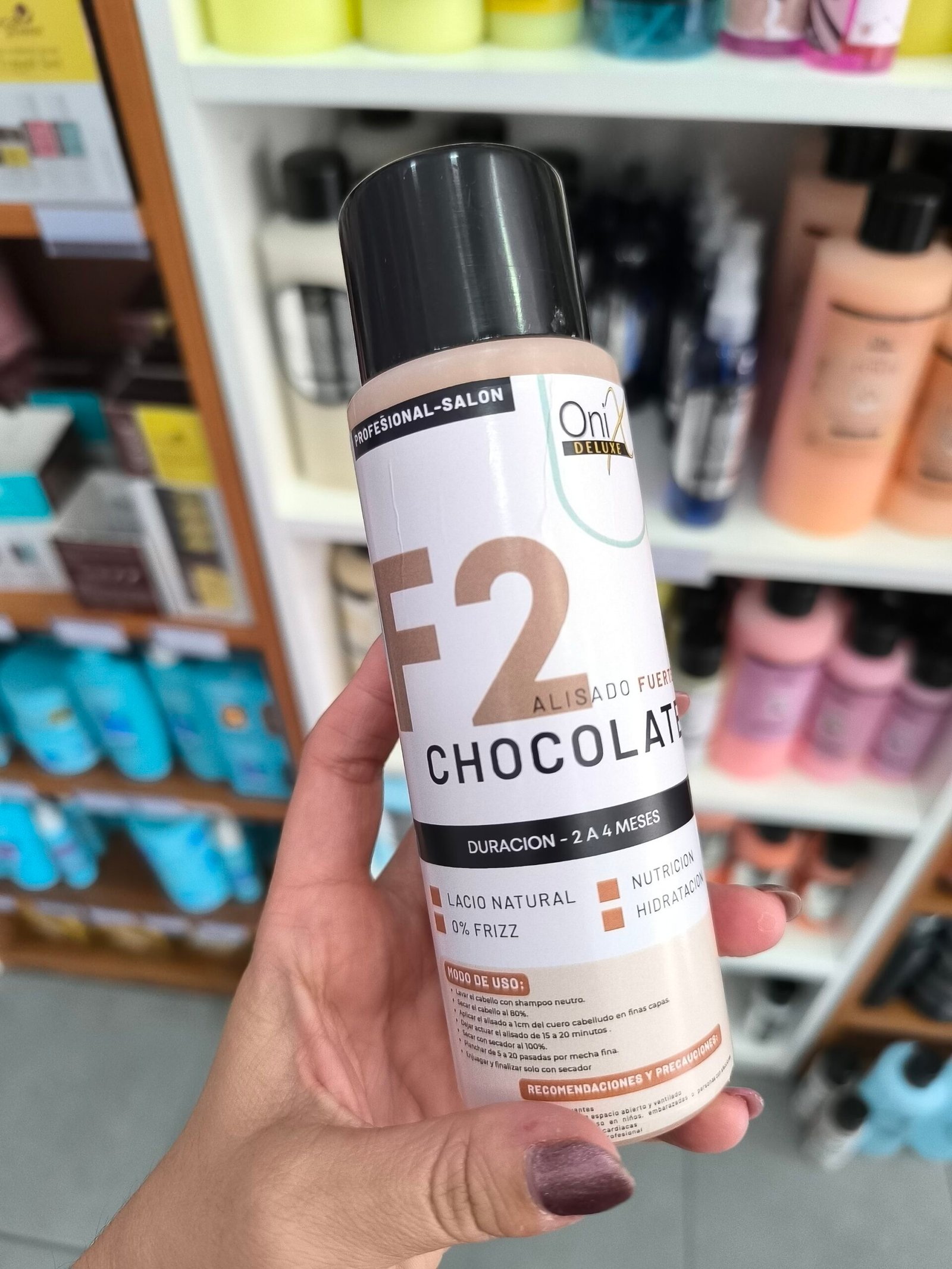 Alisado Fuerte Chocolate Onix 250 ml.